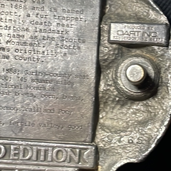 Dart Inc | Accessories | Limited Edition 35 Of 2500 Scotts Bluff County ...